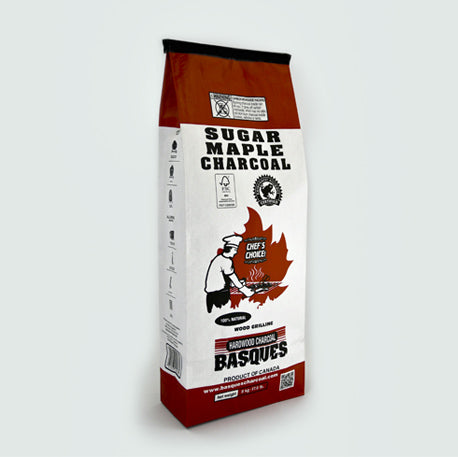 Basque Sugar Maple Hardwood Lump Charcoal (8kg/17.6lb bag) — All BBQ Canada
